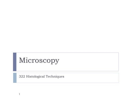 1. MICROSCOPY - introduction + principle (Basics) | PDF