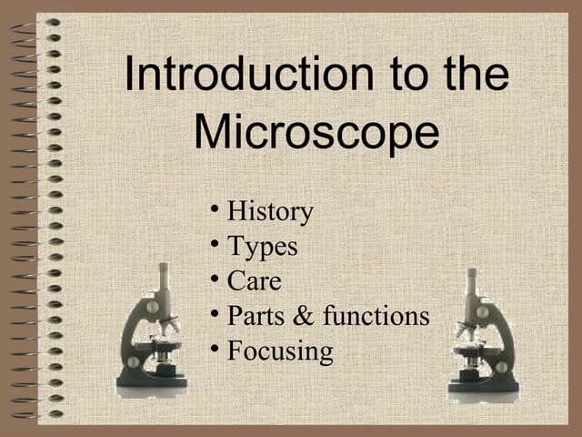 History of the Microscope