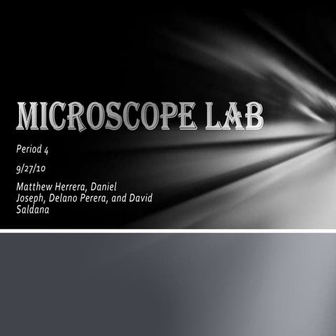 Microscope Lab | PPTX