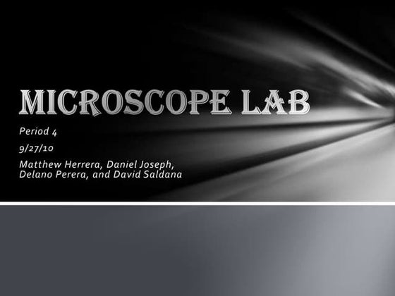 Micro lab presentation | PPTX | Biological Sciences | Science