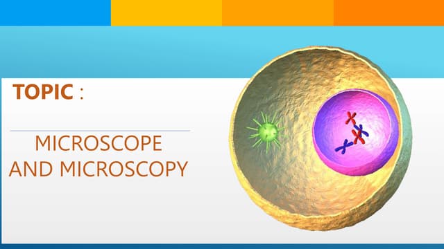 Principles and application of light microscopy | PPTX