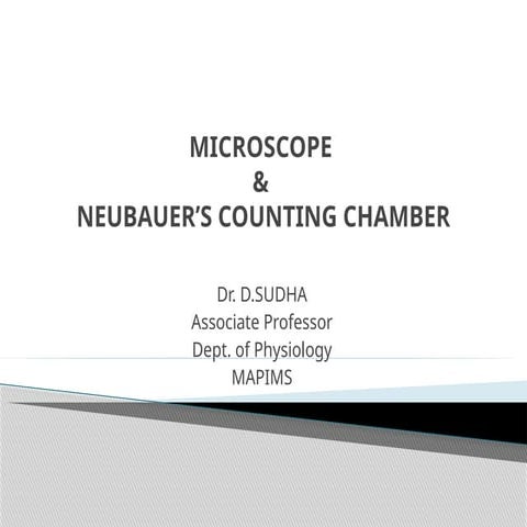 MICROSCOPE & Neubauer nMICROSCOPE & Neubauer - DS- DS.pptx