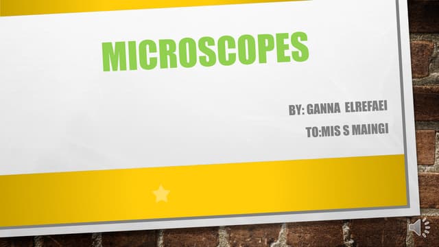History of the Microscope | PPT