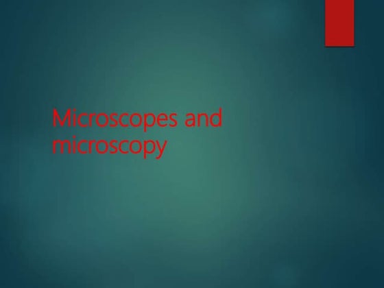 Microscope | PPTX