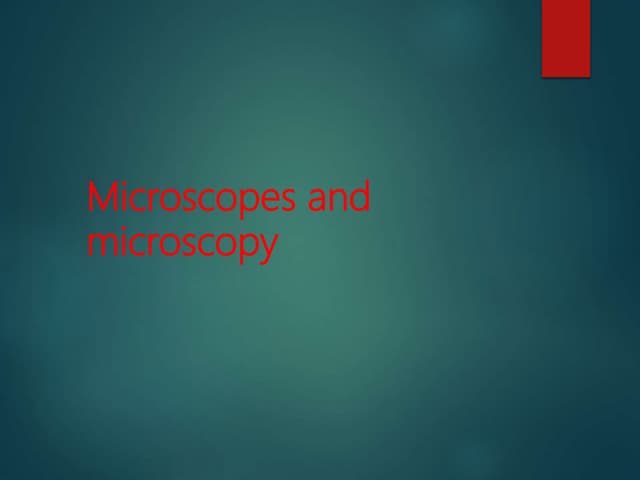 Microscope | PPTX