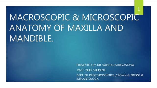 Anatomical landmarks of edentulous maxillary arch | PPTX