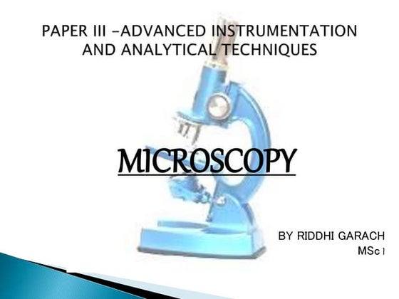 Principles and application of light microscopy | PPT
