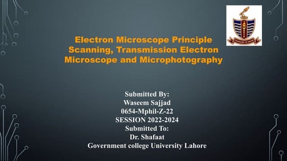 Microscopic techniques | PPT