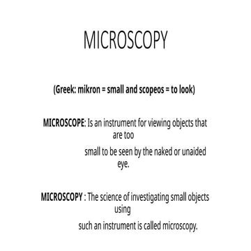Microscope | PPTX
