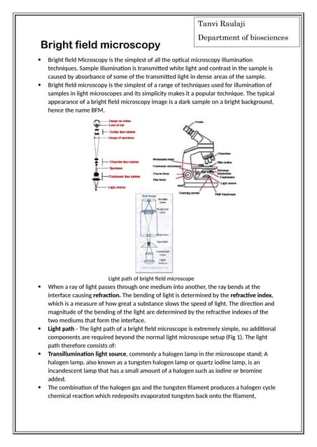 Light Microscope_ Principle, Types, Parts, Diagram.pdf | Physics | Science