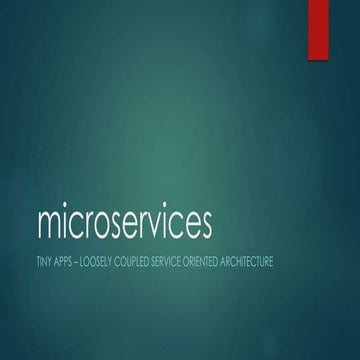 Microservices intro | PPT
