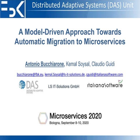 Towards Automatic Migration To Microservices Pptx Programming Languages Computing