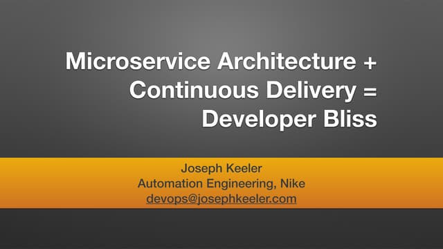 Microservices and Continuous Delivery | PPT Microservices and Continuous Delivery | PPT