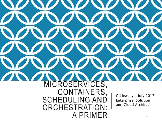 Microservices Containers Scheduling And Orchestration A Primer Ppt 6562