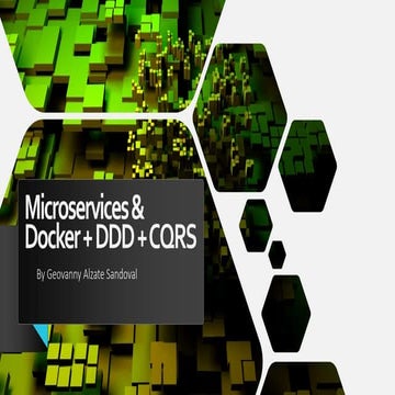 Microservices & Docker + DDD + CQRS | PPT