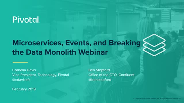 Microservices Events And Breaking The Data Monolith With Kafka Ppt