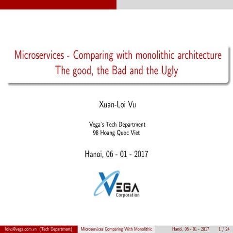 Microservices vs monolithic | PDF | Databases | Computer Software and Applications