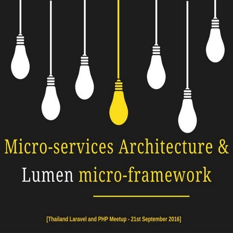 Micro-services Architecture and Lumen Micro-framework | PPT
