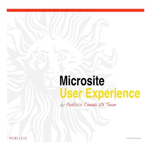Microsite User Experience Design | PDF