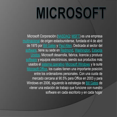Presentacion Microsoft | PPS