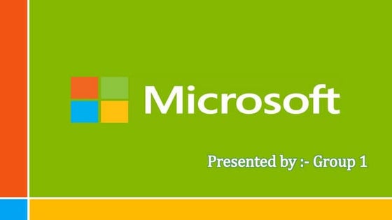PPT on Microsoft Corporation | PPTX | Operating Systems | Computer ...