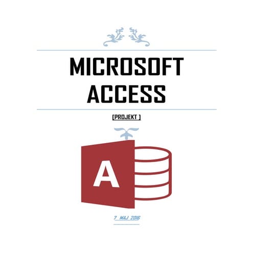 Microsoft access-projekt-ne-word | PDF