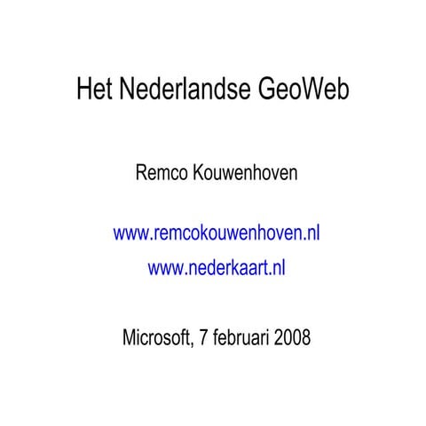 Microsoft Geoweb | PPT