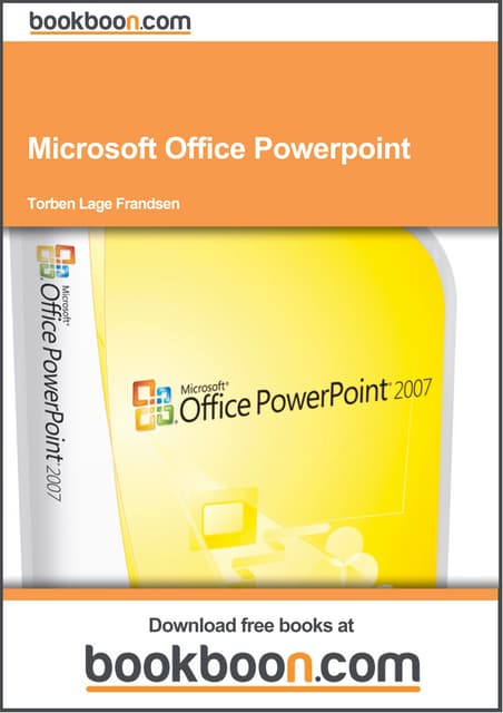Introduction to microsoft power point 2007 | PDF