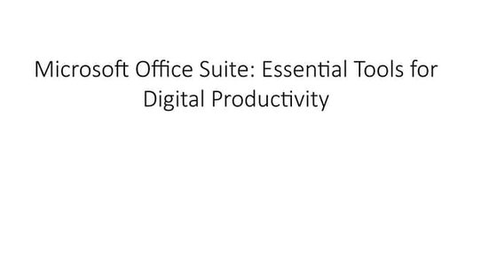 Microsoft Office 2023 Overview.pptxMicrosoft Office 2023 Overview ...