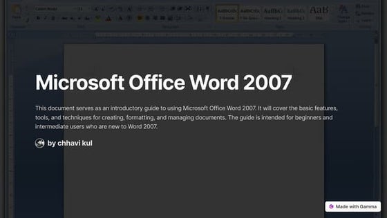 Introduction to MS Word | PPT