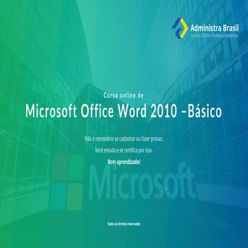 Apostila word-2010 | PDF