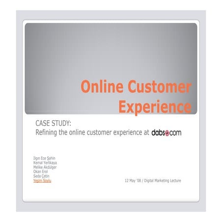 Online Customer Experience | PDF