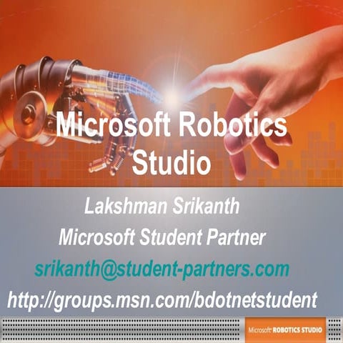 Microsoft Robotics Studio | PPT