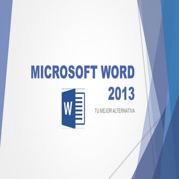 Microsoft word 2013 | PPTX