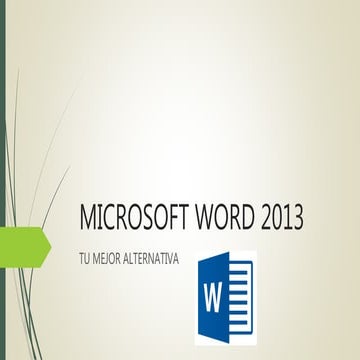 Microsoft word 2013 | PPTX