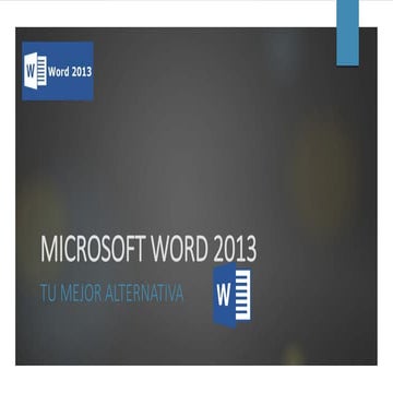 Microsoft word 2013 | PPTX
