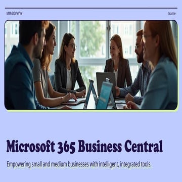 M365 Business Central features for small Business | PPTX
