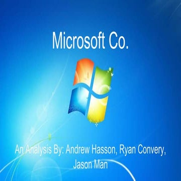 Microsoft analysis | PPTX