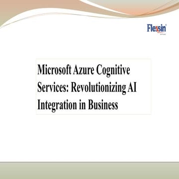 Microsoft Azure Cognitive Services: Revolutionizing AI Integration in ...