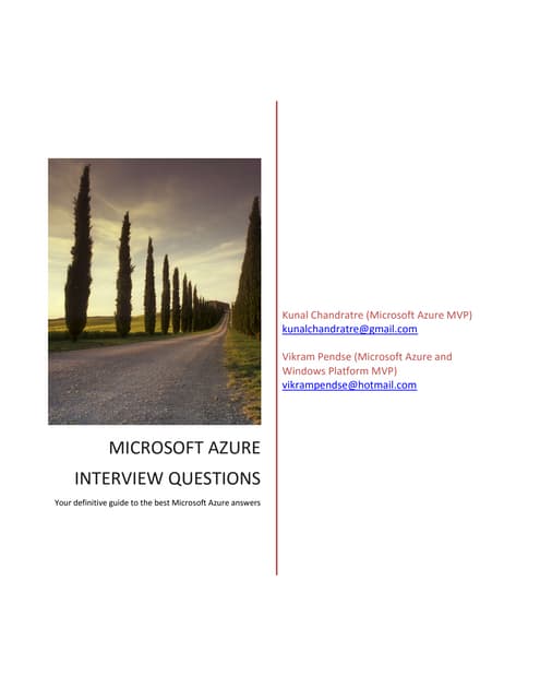 Azure interview-questions-pdf | PDF