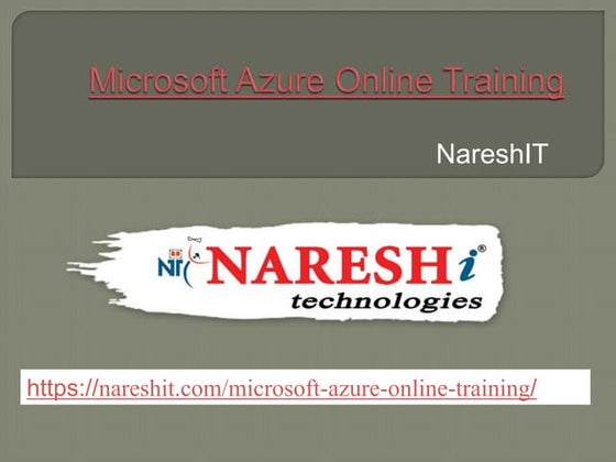Introduction To Mircosoft Azure Pptx