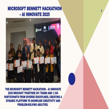 Microsoft Bennett Hackathon – AI Innovate 2025, bennett.edu.in