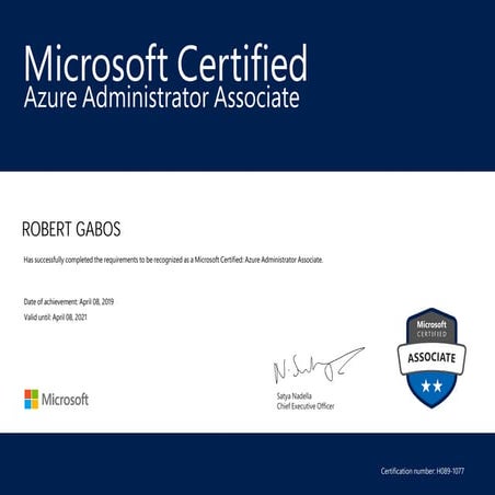 Microsoft Certified: Azure Administrator Associate | PDF