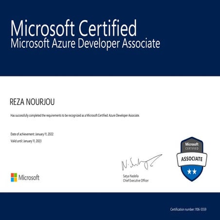 Microsoft Certified: Azure Developer Associate | PDF
