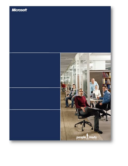 Microsoft Core Infrastructure Overview | PPT