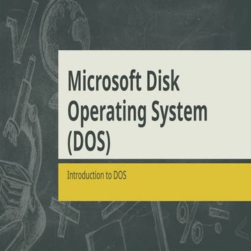 Microsoft Disk OperatingSystem(DOS).pptx