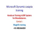 Microsoft dynamics axapta training