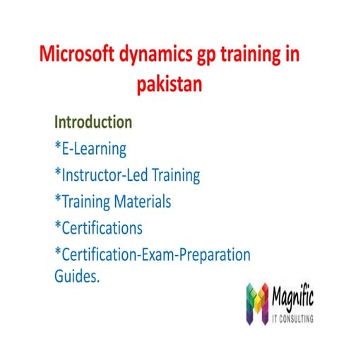 Microsoft dynamics gp training in dubai
