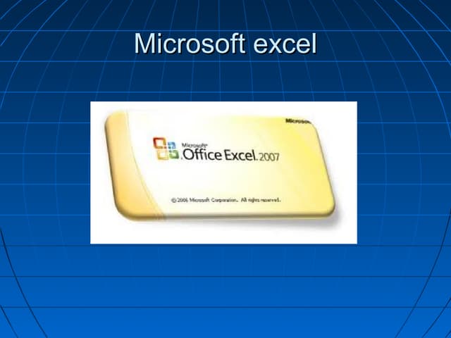 تعلم اكسل بخطوات.ppt