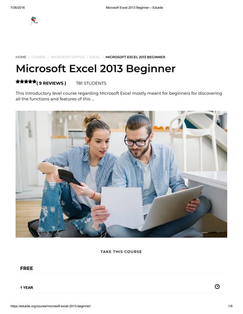 How to pass Microsoft Certiport MOS 2016 Excel 77-727 exam | PPTX